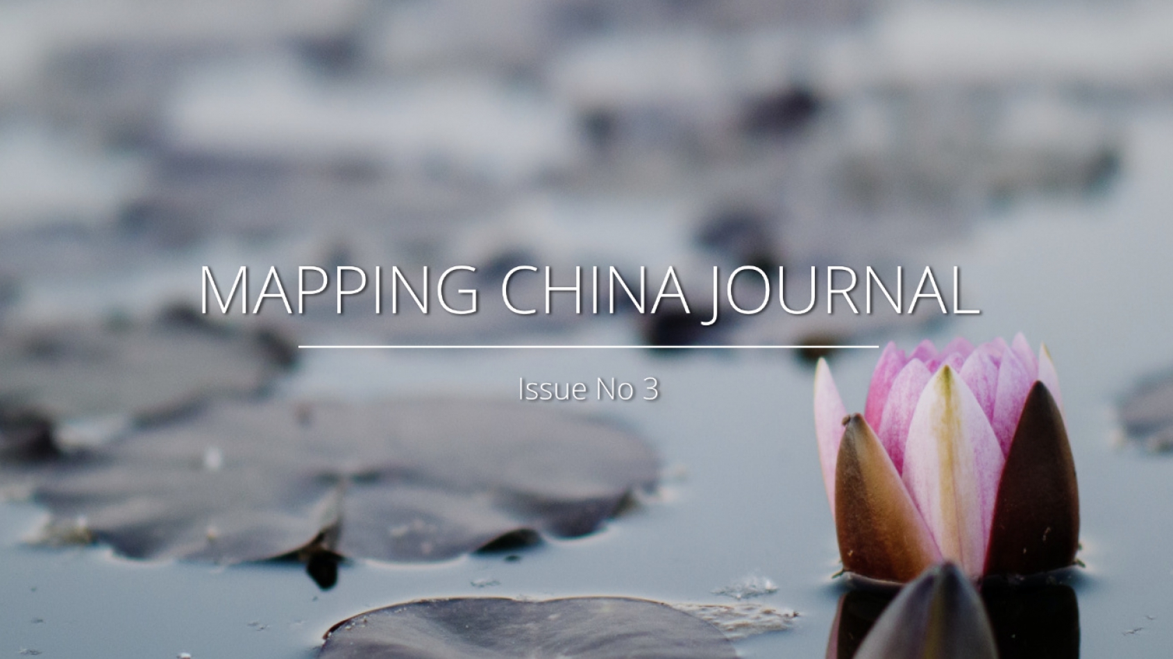 The new Mapping China Journal No 3 is online - Mapping China
